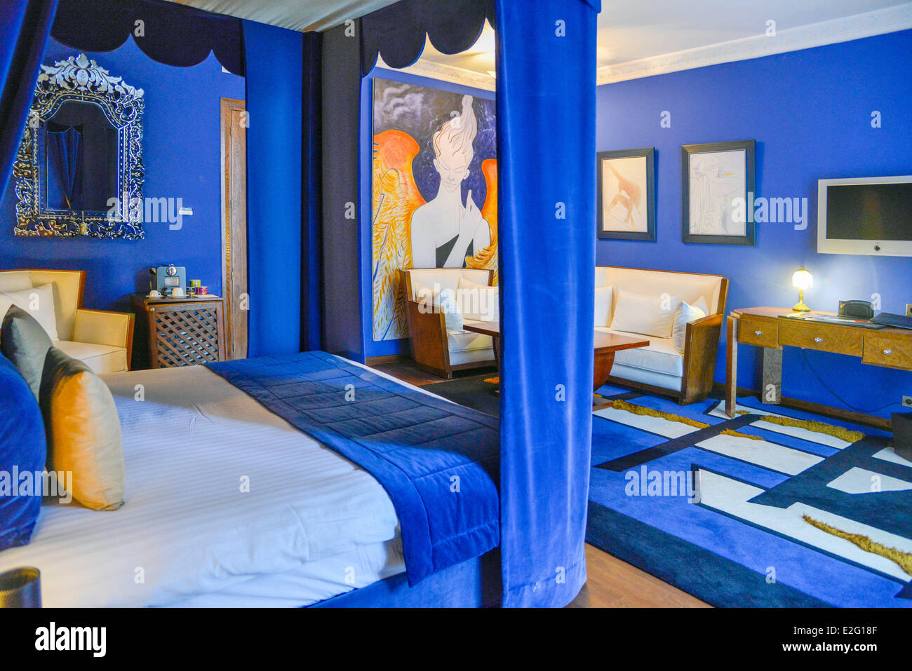 Morocco Casablanca Hotel Le Doge room Cocteau Stock Photo - Alamy