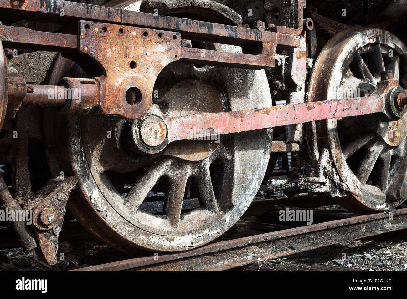 Close up of train wheels hi-res stock photography and images - Alamy