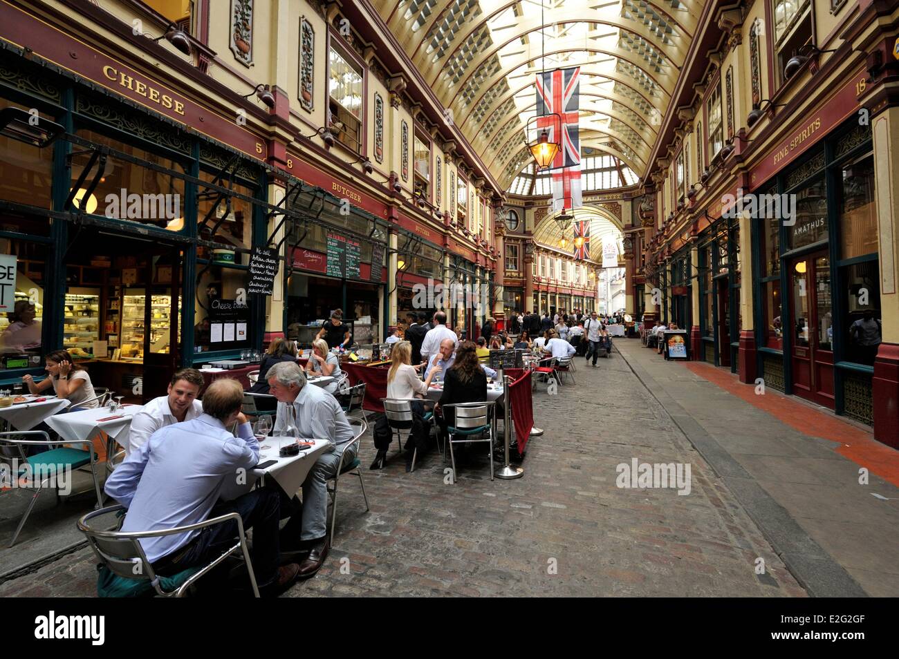United Kingdom London City Leadenhall Market Victorian Hall Built in ...