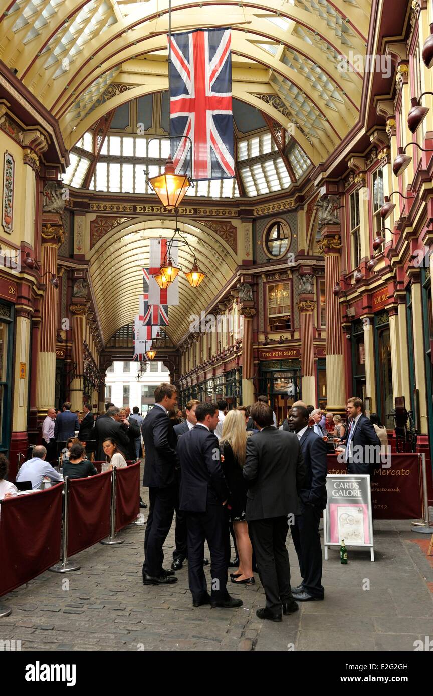 United Kingdom London City Leadenhall Market Victorian Hall Built in ...