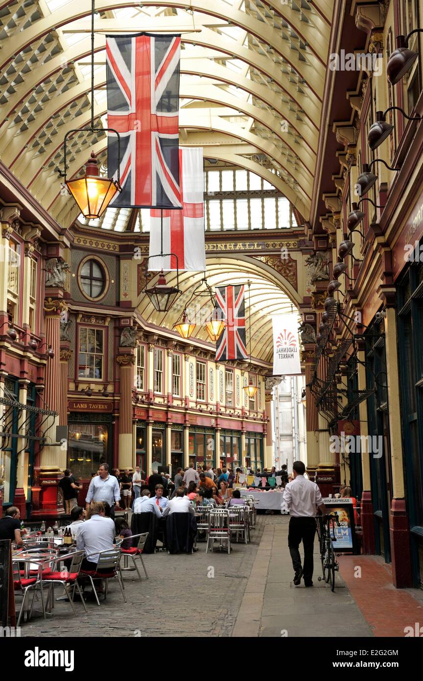 United Kingdom London City Leadenhall Market Victorian Hall Built in ...