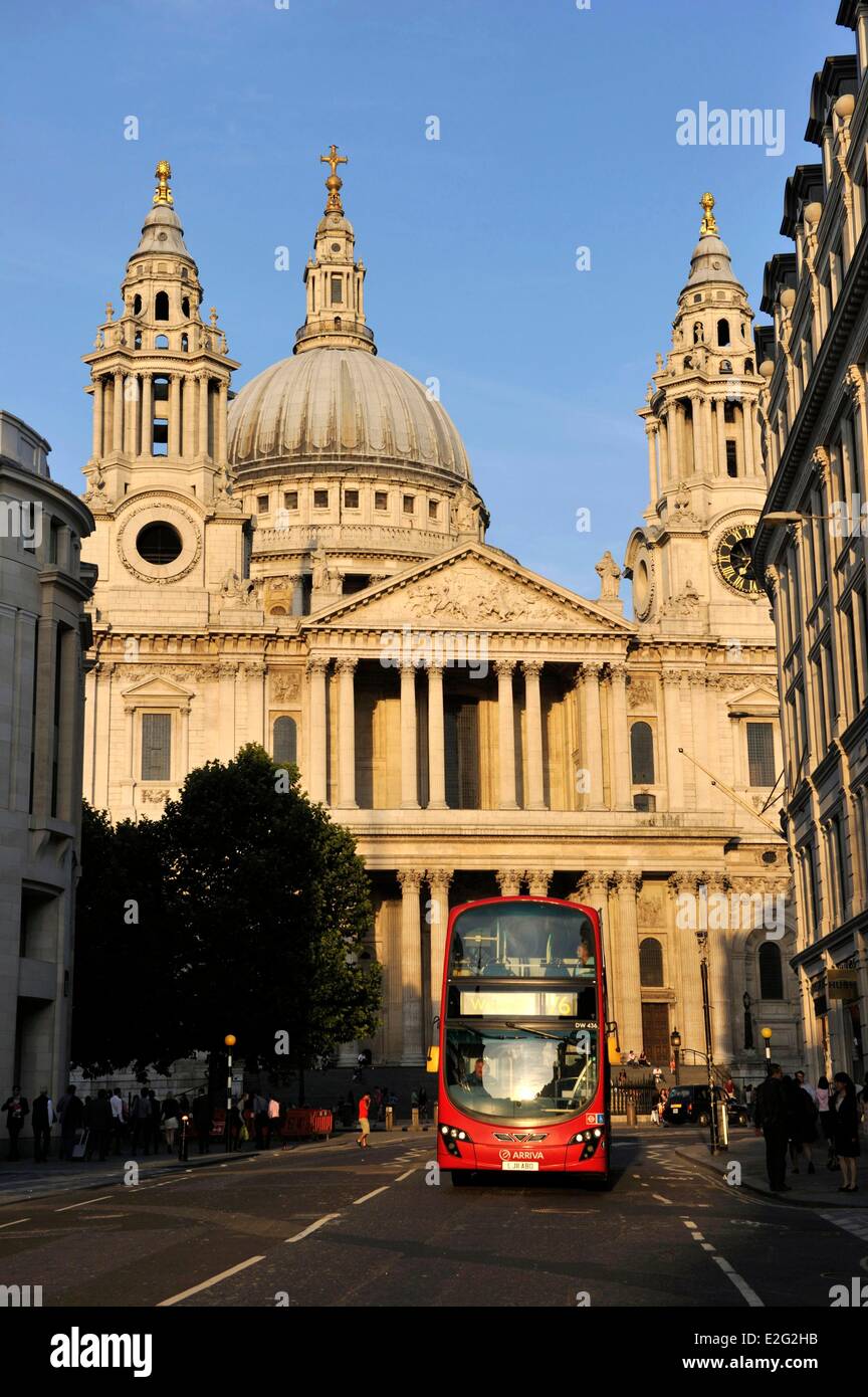 United Kingdom London City St. Paul's cathedral designed by British ...