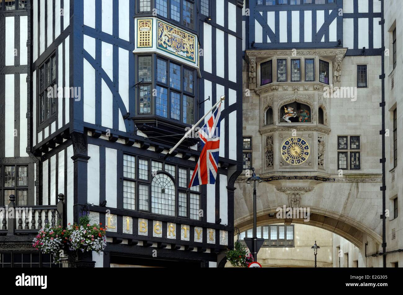 United Kingdom London Soho Kingly street and Great Marlborough street ...