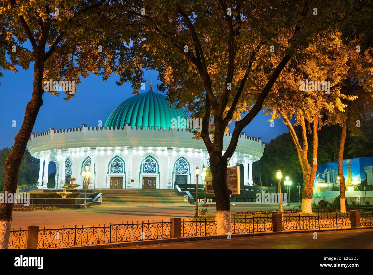 Uzbekistan Silk Road Tashkent Amir Timur place Amir Timur museum Stock ...