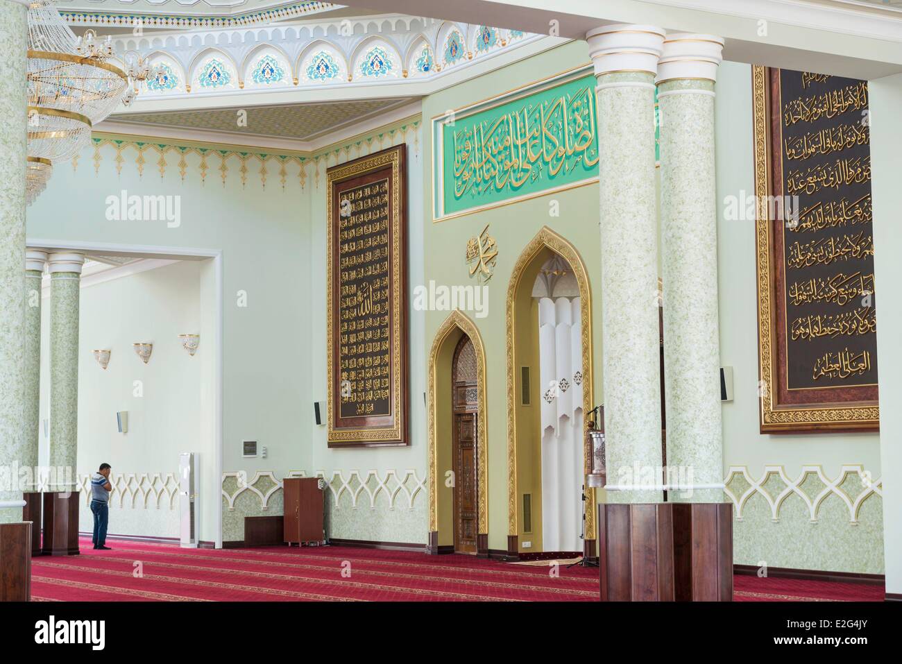 Uzbekistan Silk Road Tashkent inside of Juma Mosque Stock Photo - Alamy