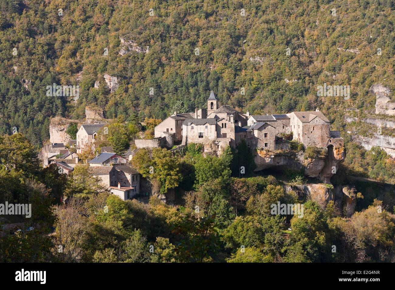 France Aveyron Cantobre Valley Dourbie Stock Photo - Alamy