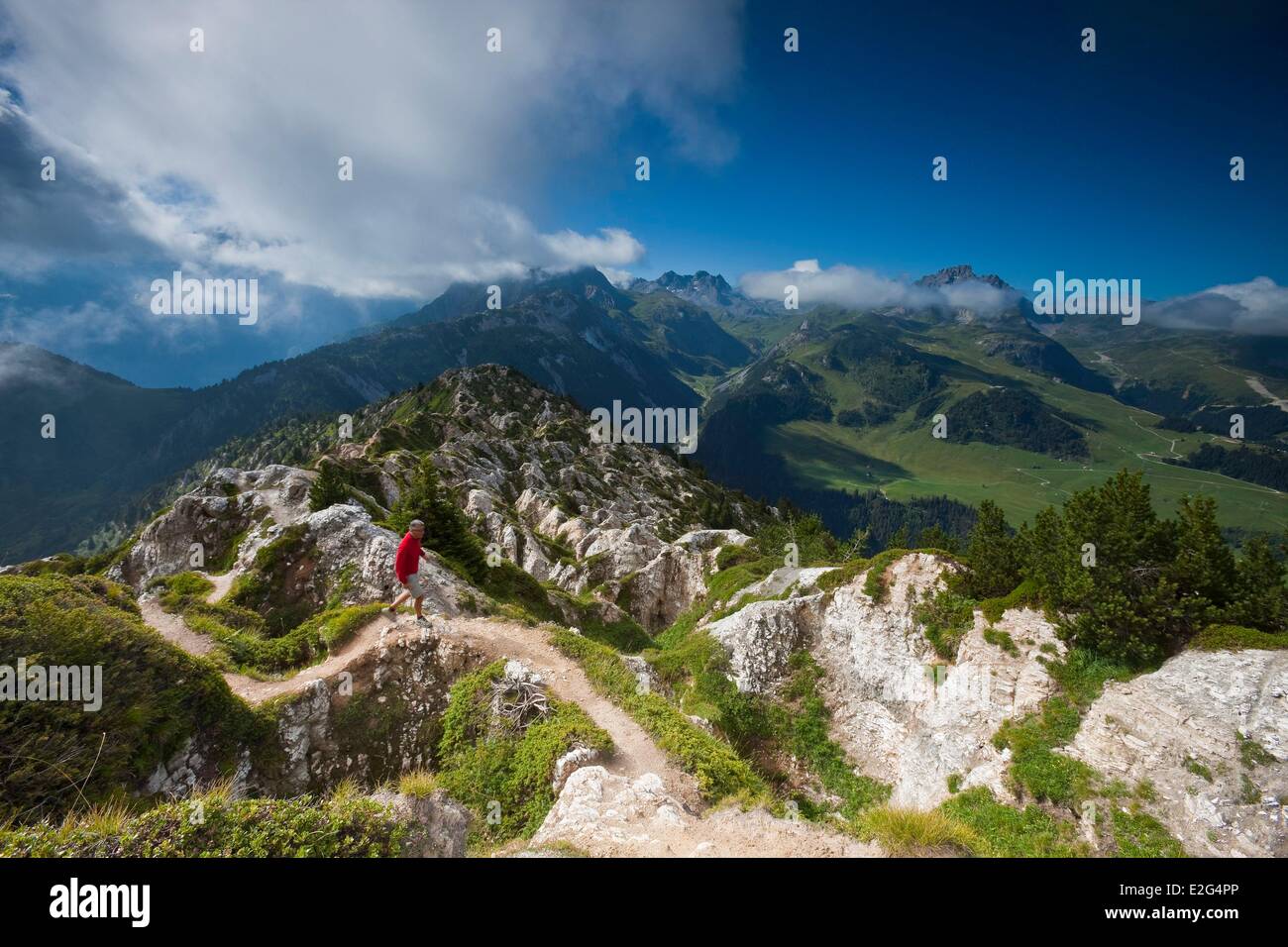 France Savoie Vanoise massif Tarentaise Valley Courchevel hike to the ...
