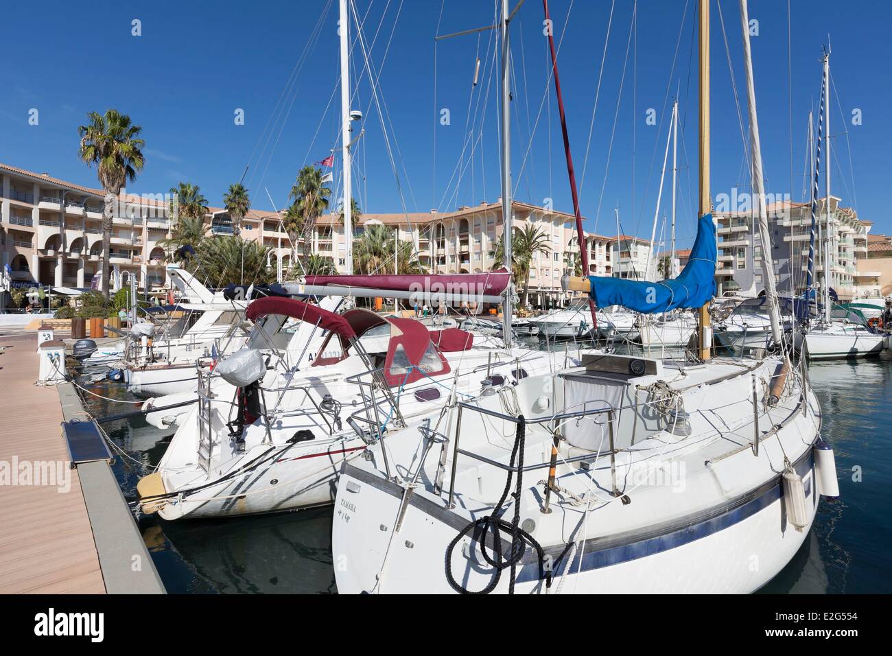 France Var Frejus Port Frejus Stock Photo - Alamy