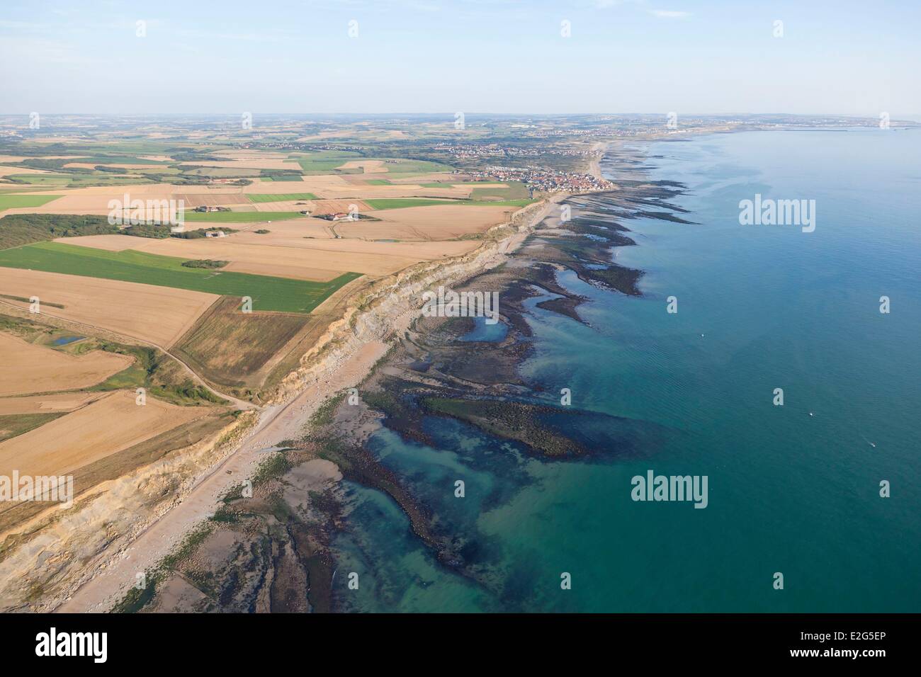 France Pas de Calais coastline between Audresselles and Cap Gris Nez ...