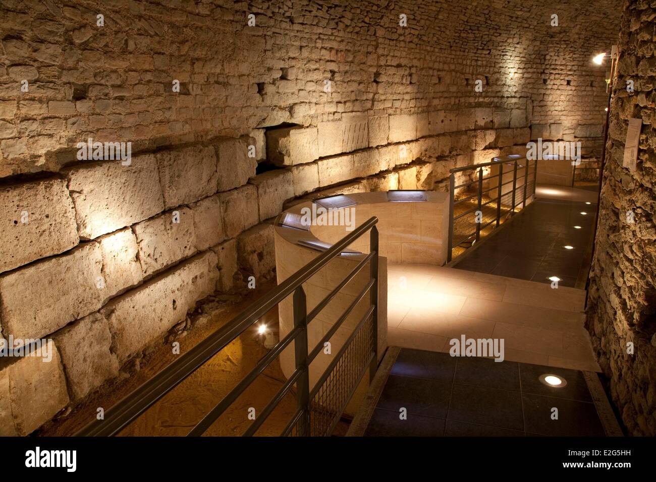 France Pas de Calais Boulogne sur Mer castle and museum Medieval vault ...