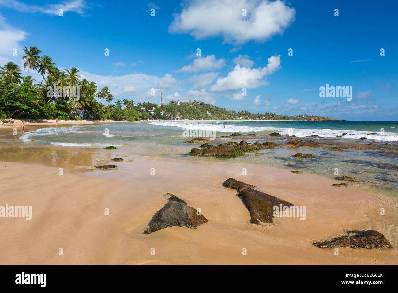 Sri Lanka Southern province Matara district Mirissa beach Stock Photo ...