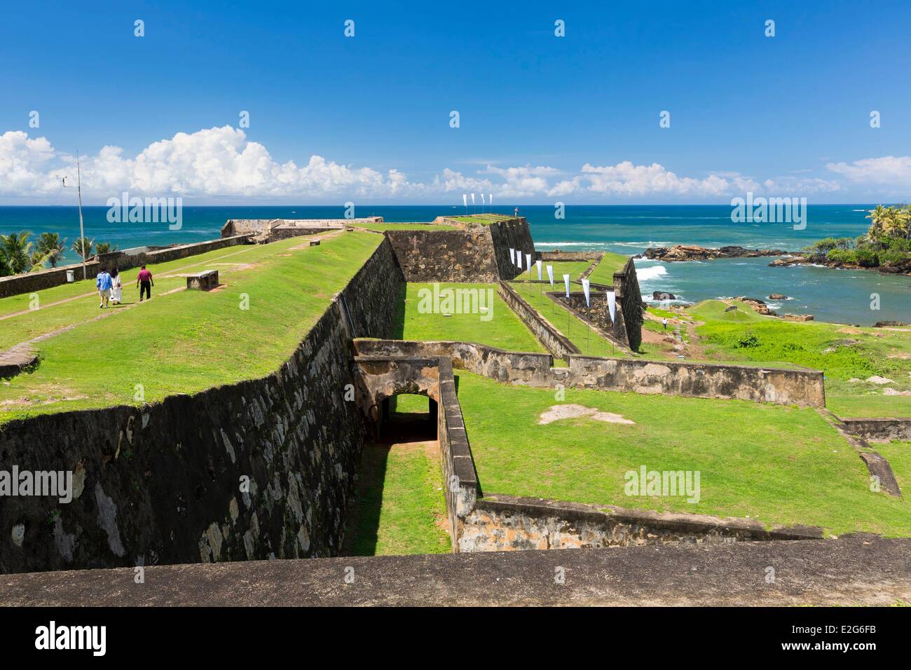 Sri Lanka Southern province Galle district Galle star bastion Stock ...