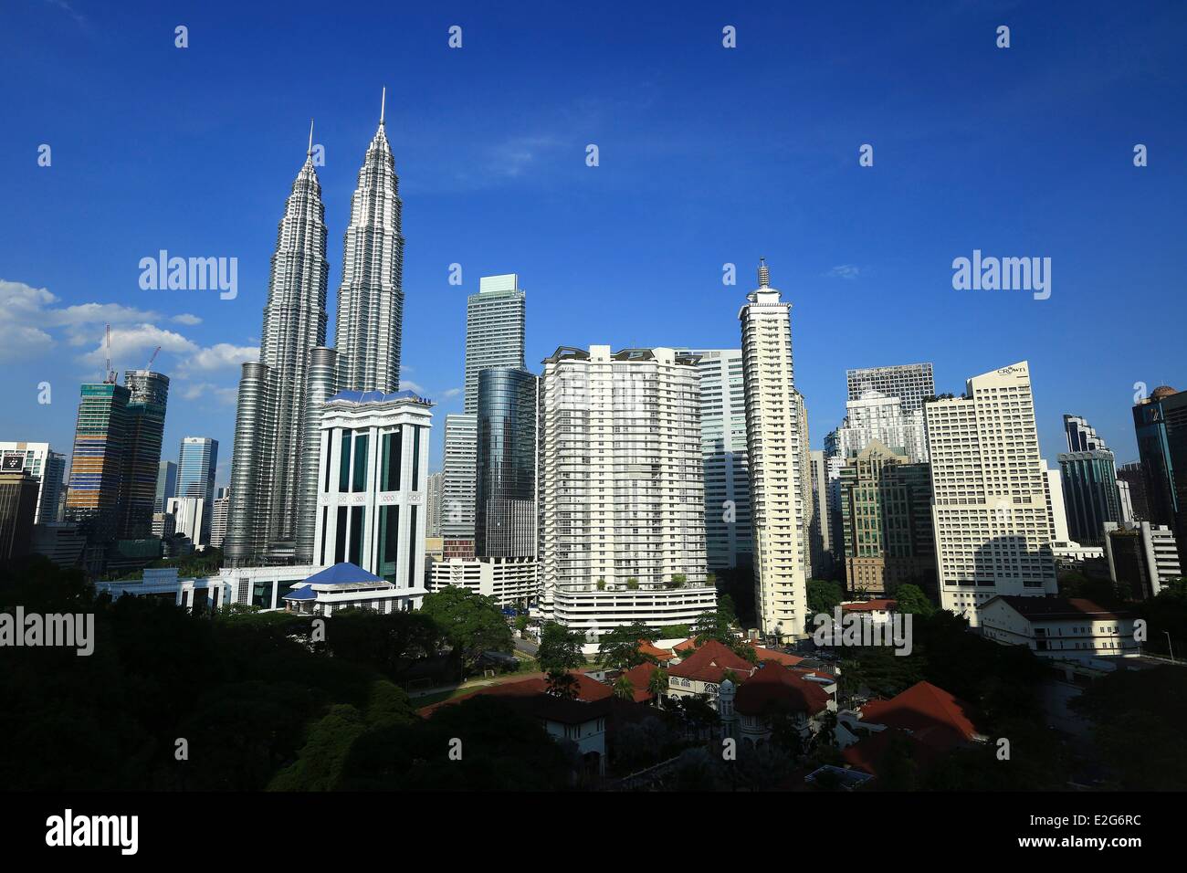 Malaysia Kuala Lumpur KLCC ( Kuala Lumpur City Center) the Petronas ...