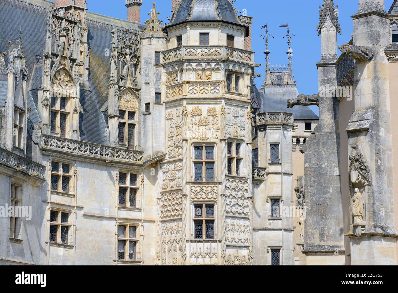 France Cher Berry region Route Jacques Coeur Meillant the castle Stock ...