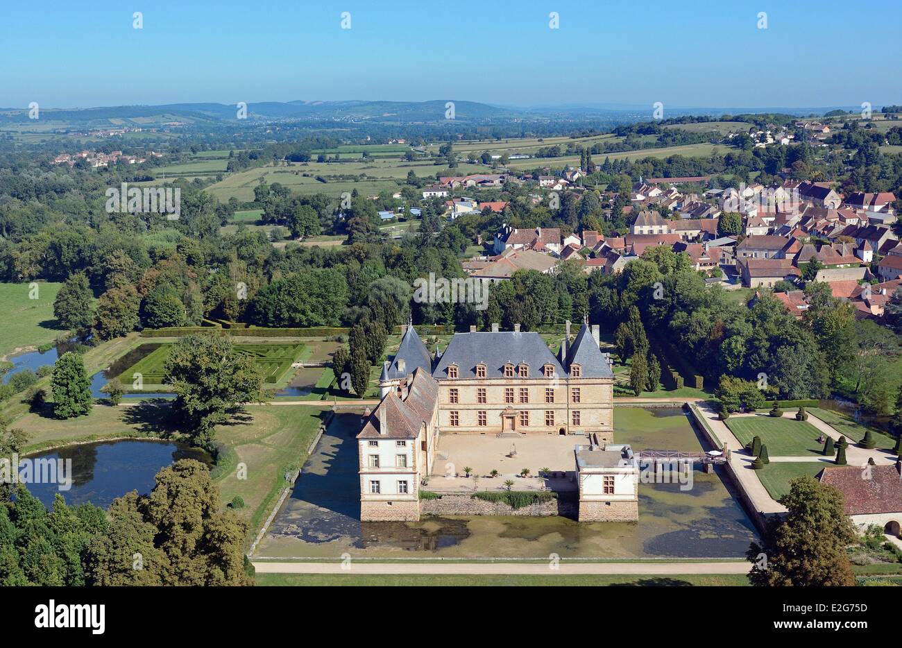 France Saone et Loire Cormatin the castle Stock Photo - Alamy