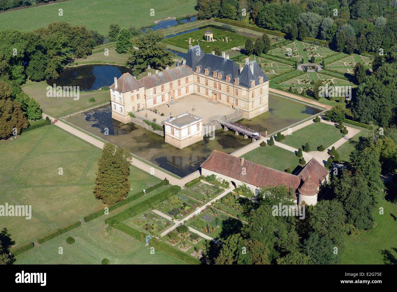 France Saone et Loire Cormatin the castle Stock Photo - Alamy