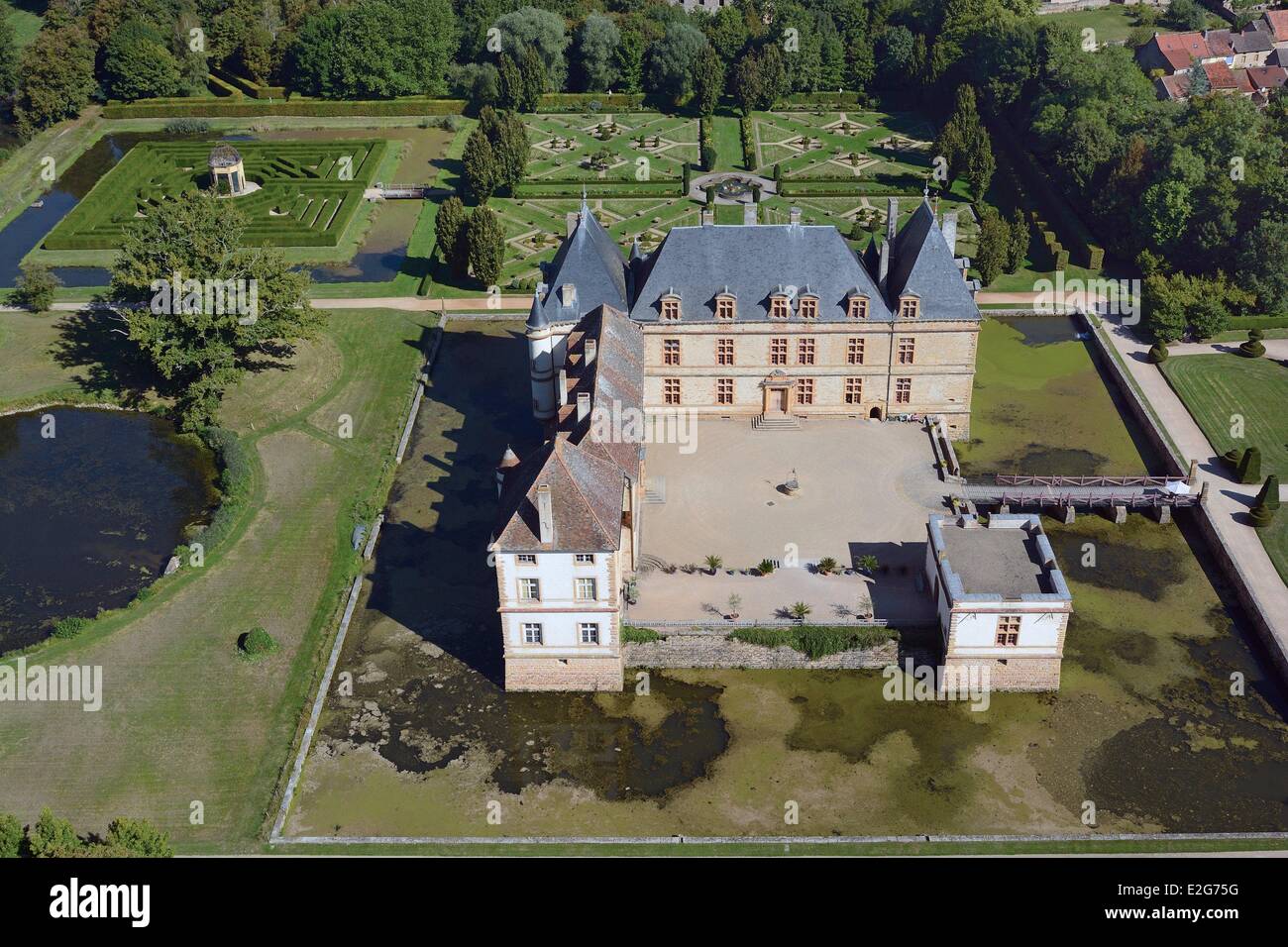 France Saone et Loire Cormatin the castle Stock Photo - Alamy