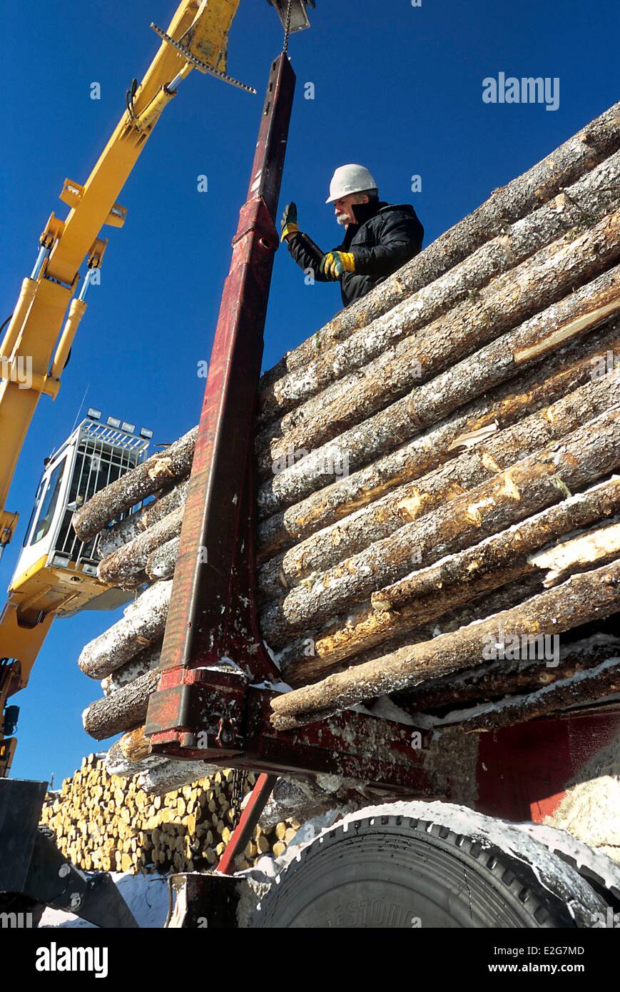 Log driver canada hi-res stock photography and images - Alamy