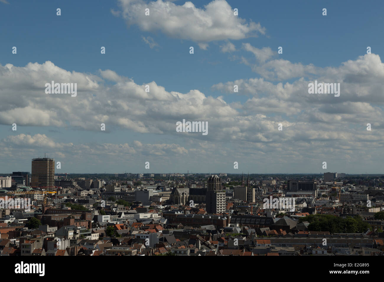 A photograph of the view of the cityscape from the MAS museum in ...