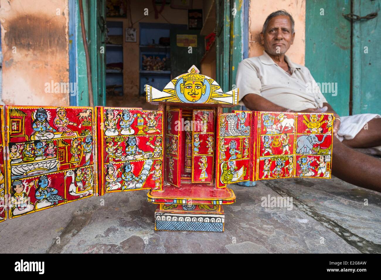 India Rajasthan State Bassi traditional village known for its crafts ...