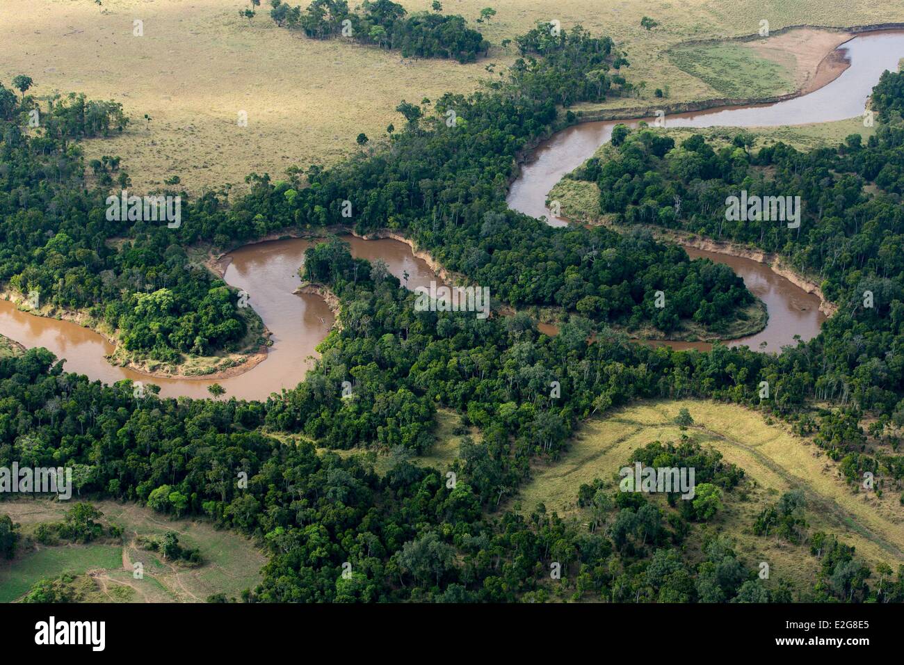 Aerial view river mara hi-res stock photography and images - Alamy