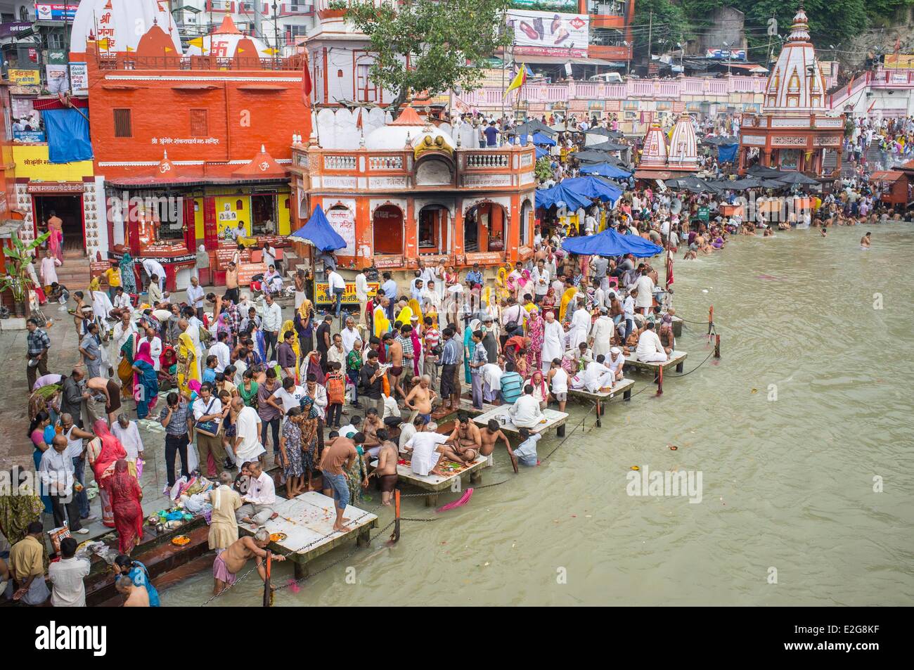 River ganga at haridwar hi-res stock photography and images - Alamy