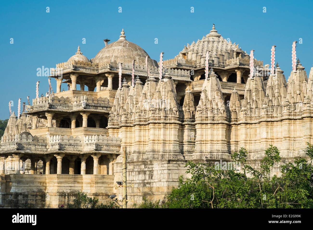 India Rajasthan State Ranakpur Adinath jain temple built in the 15th ...