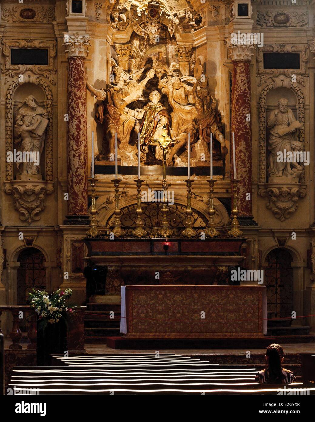 France Haute Garonne Toulouse Saint Etienne cathedral inside vertical ...