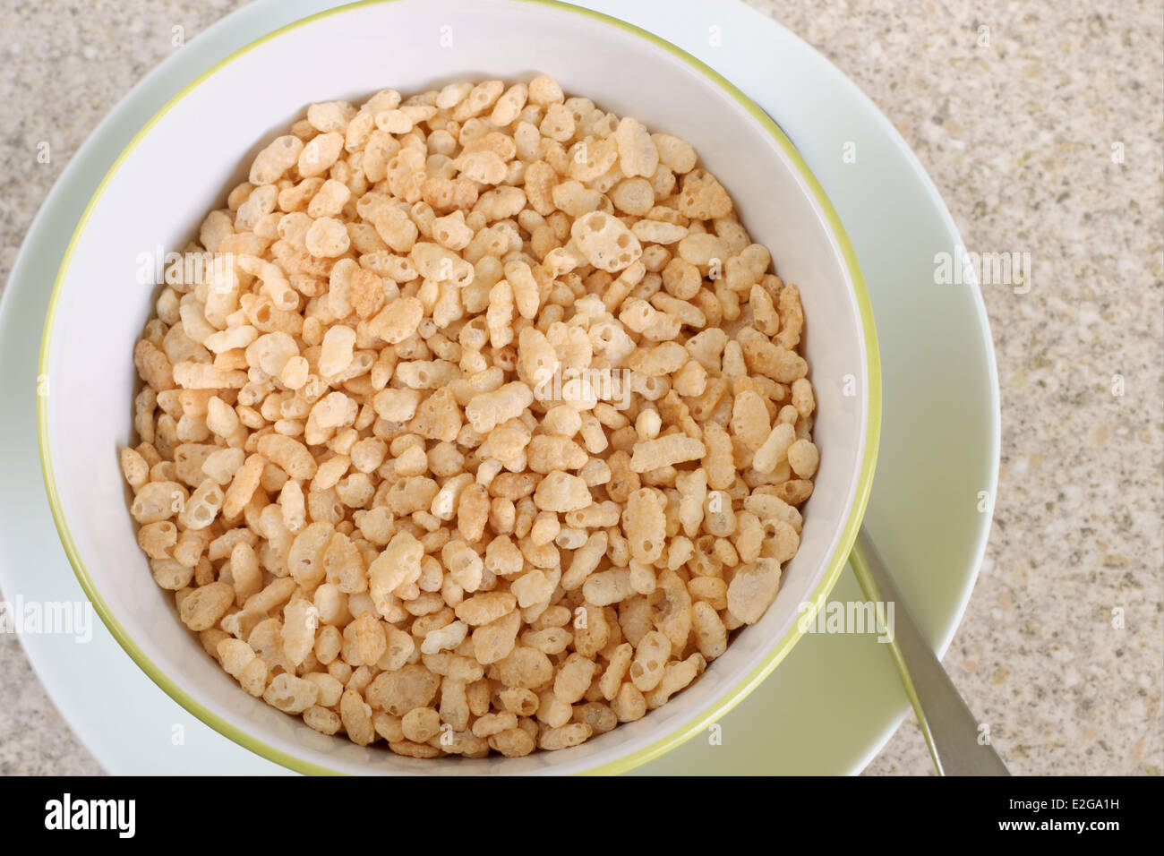 Rice krispies a popular puffed rice breakfast cereal in a breakfast ...