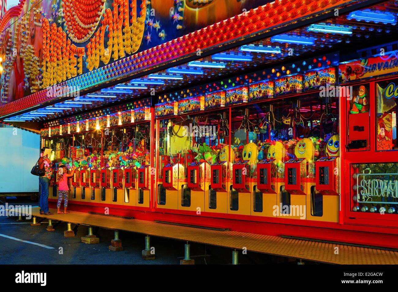 France Ile de la Reunion (French overseas department) Saint Leu funfair ...