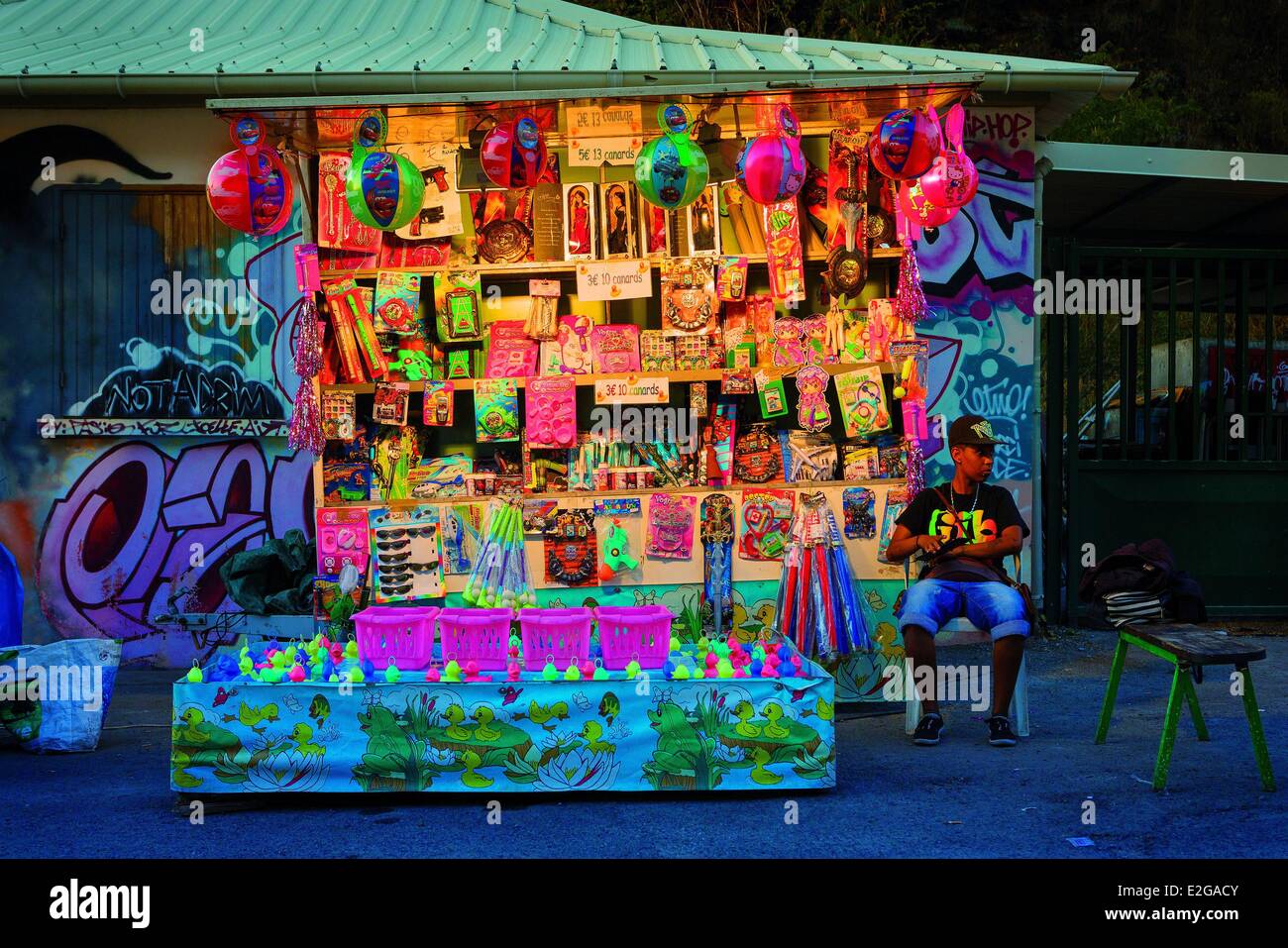 France Ile de la Reunion (French overseas department) Saint Leu funfair ...