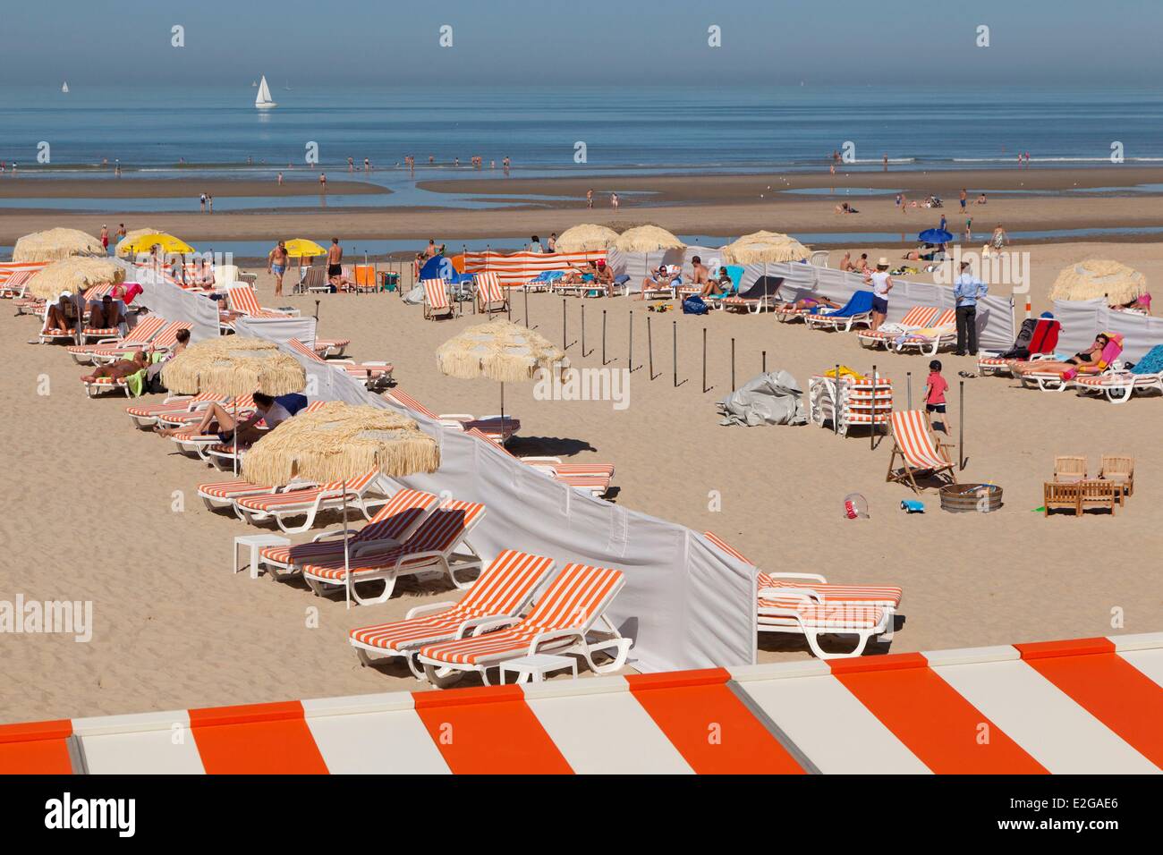 Belgium de haan beach resort hi-res stock photography and images - Alamy