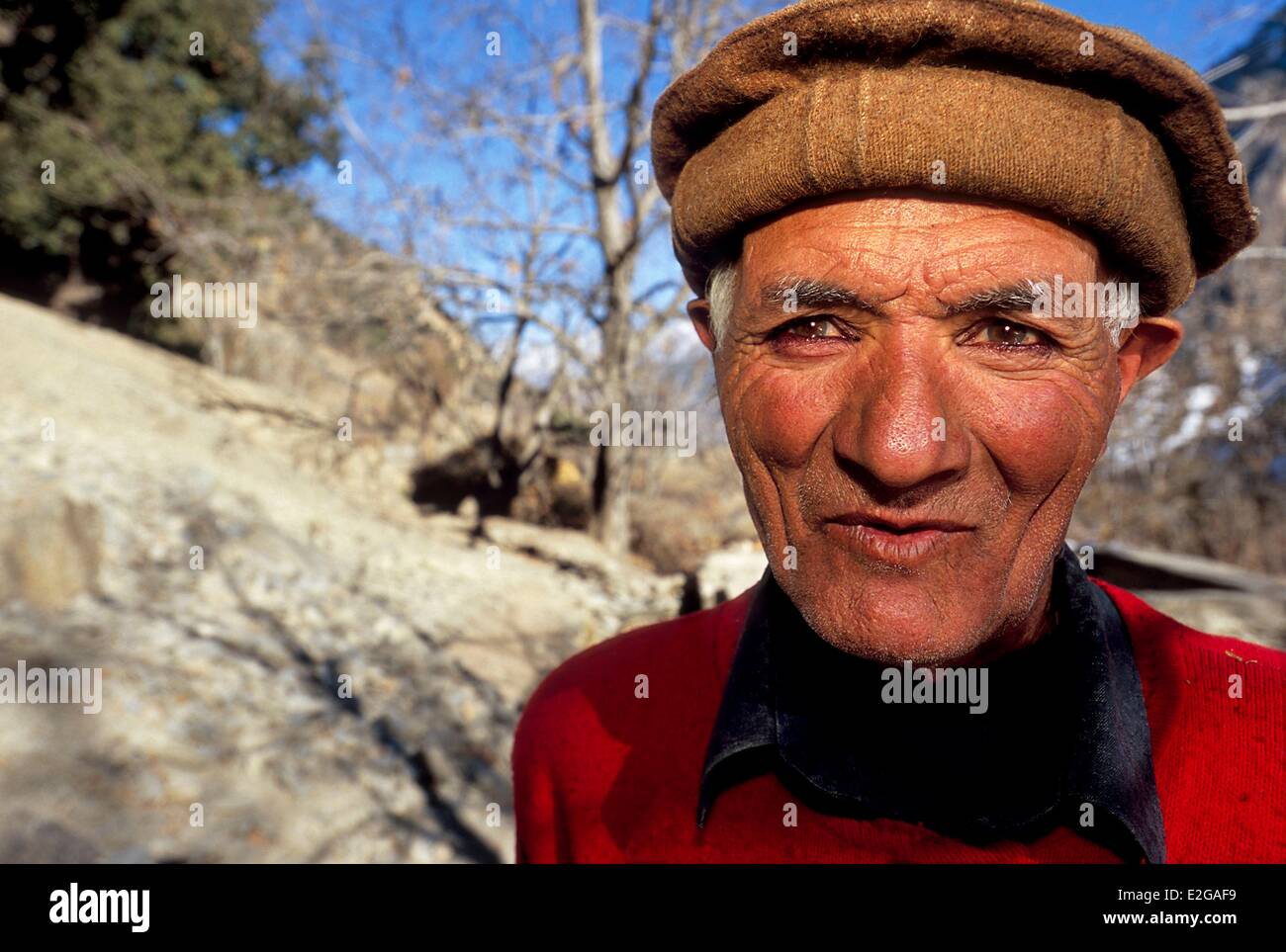 Pakistan Khyber Pakhtunkhwa Kalash valleys Bumburet valley Kalash man ...
