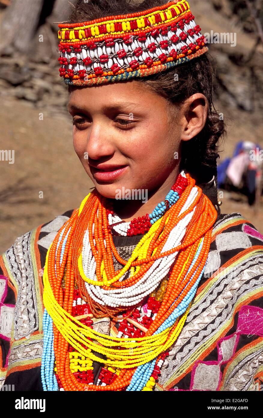 Pakistan Khyber Pakhtunkhwa Kalash valleys Bumburet valley young Kalash ...