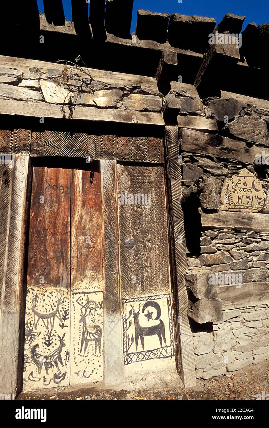 Pakistan Khyber Pakhtunkhwa Kalash valleys Bumburet valley Brun village ...