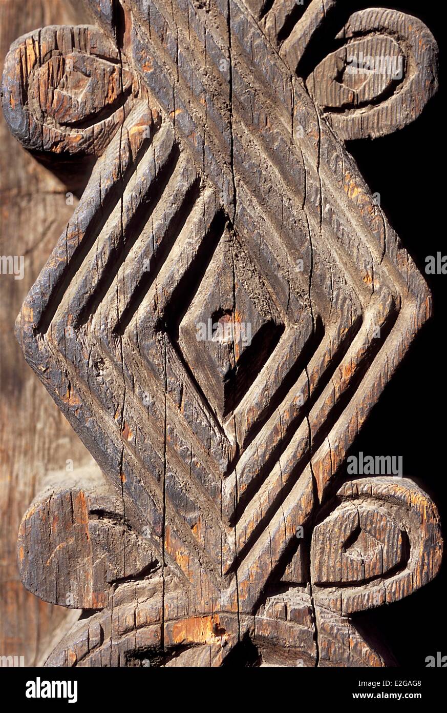 Pakistan Khyber Pakhtunkhwa Kalash valleys Bumburet valley detail of ...
