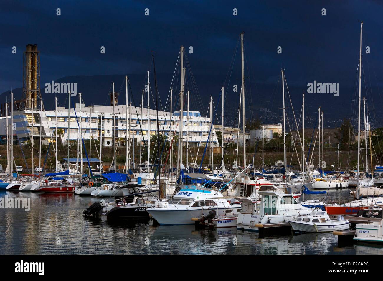 France Ile de la Reunion (French overseas department) Le Port landscape ...