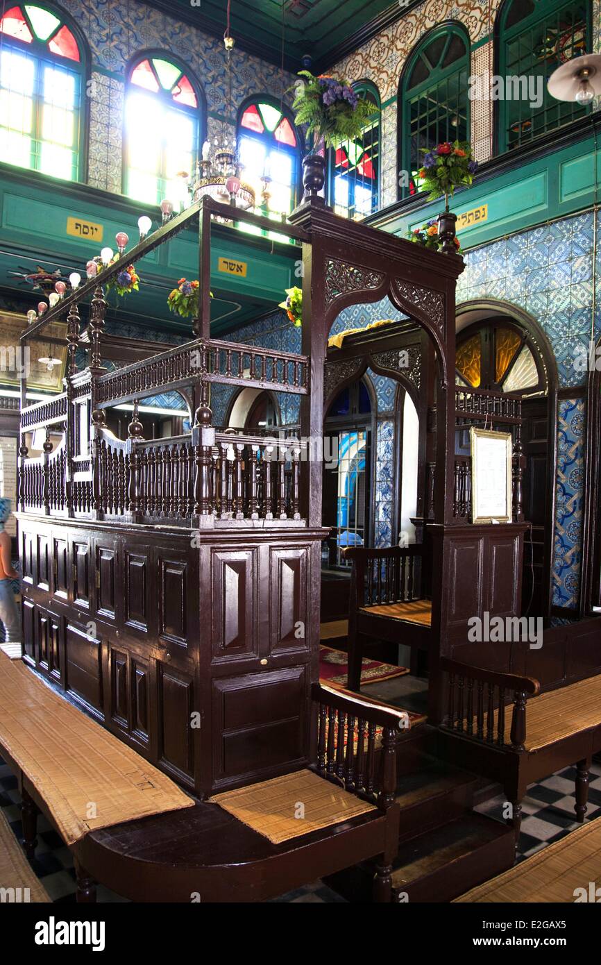 Tunisia Jerba Erriadh the El Ghriba synagogue Stock Photo - Alamy