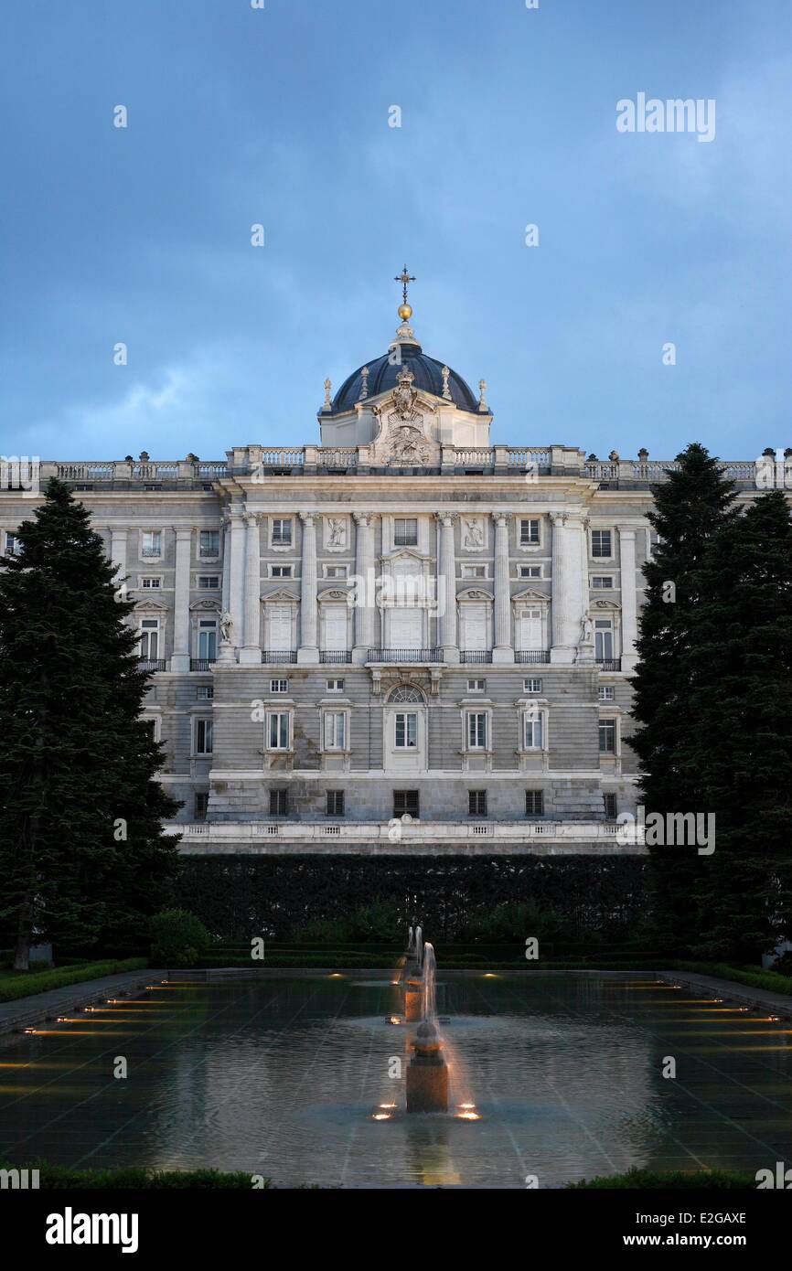 Spain Madrid Palacio Real the royal palace Stock Photo - Alamy