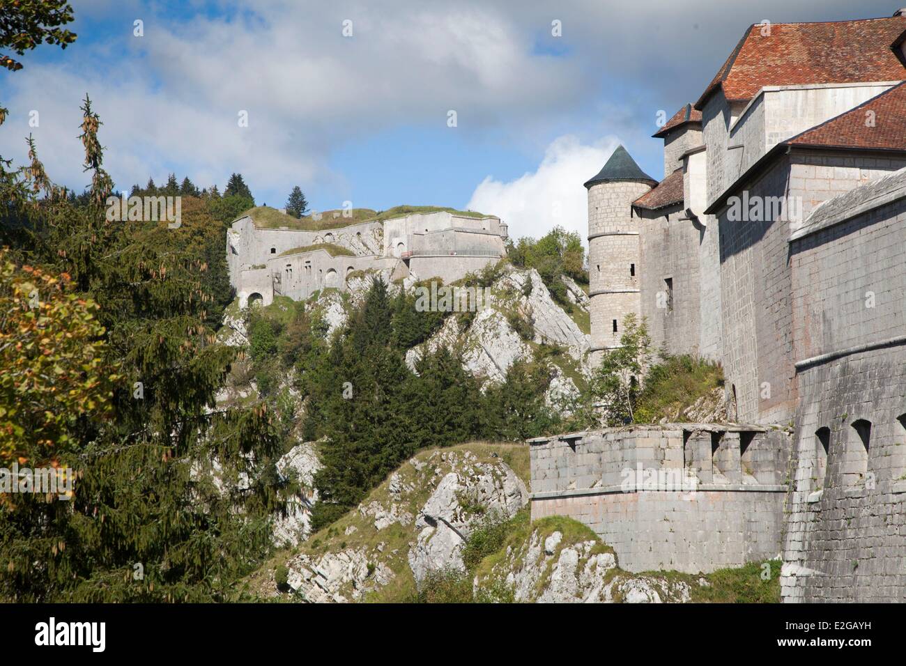 France Doubs La Cluse et Mijoux the castle of Joux 11th century ...
