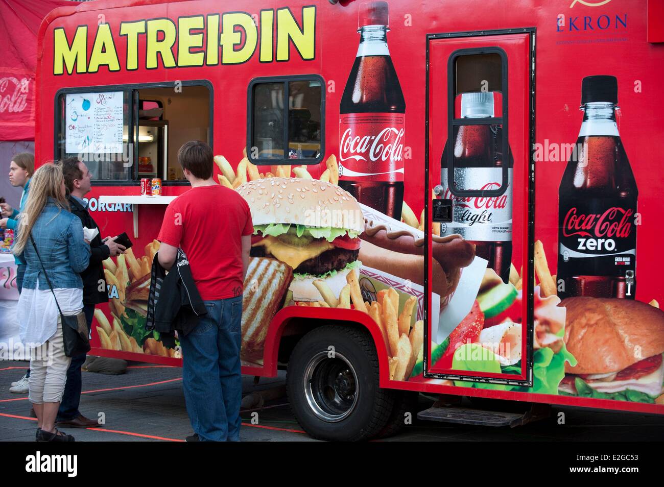 Iceland Reykjavik downtown street food Stock Photo - Alamy