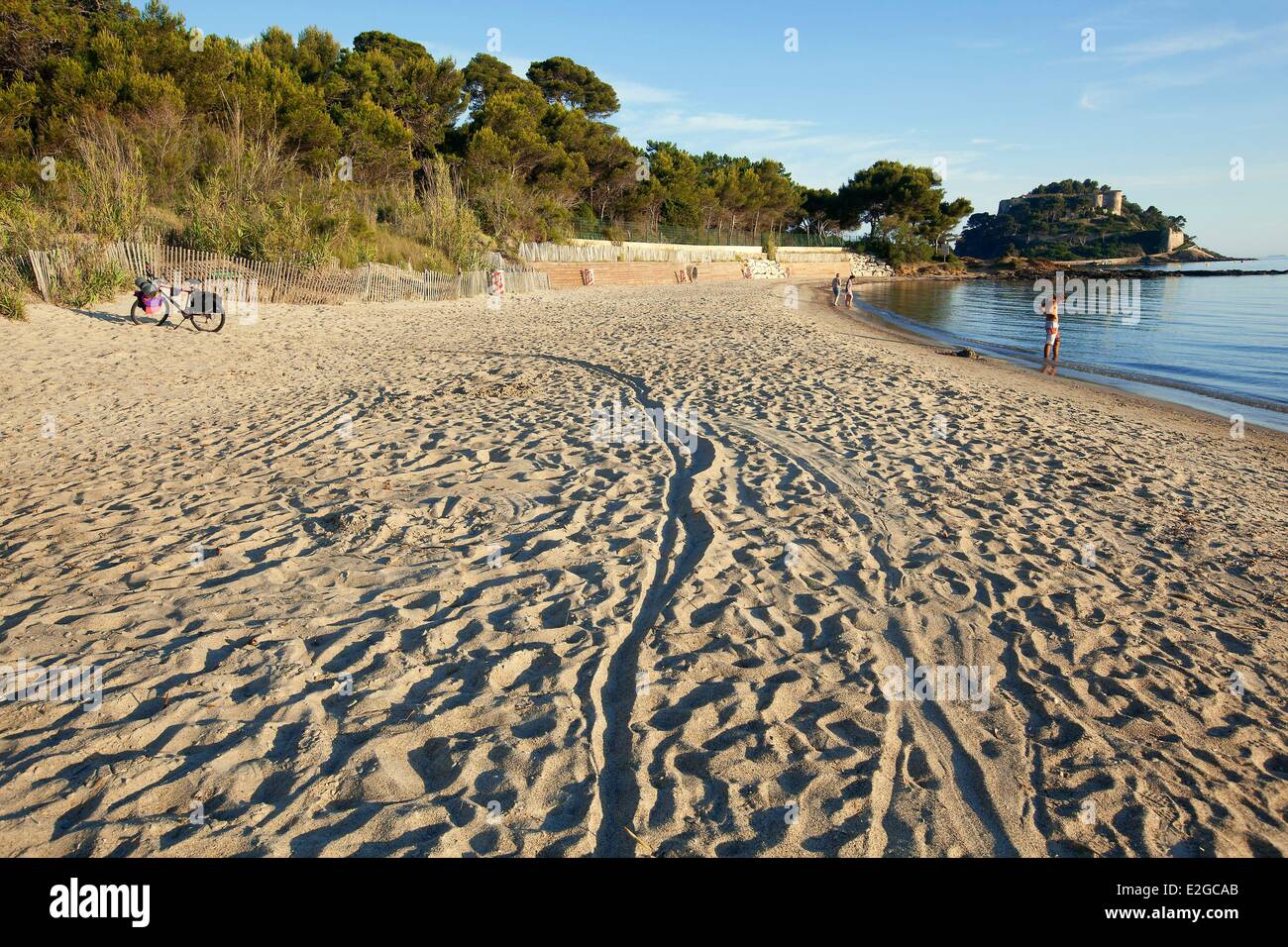 France Var Bormes les Mimosas Cap de Bregancon Cabasson Beach Fort ...