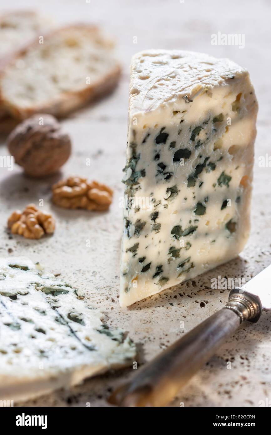 France Aveyron Roquefort AOC cheese Stock Photo - Alamy