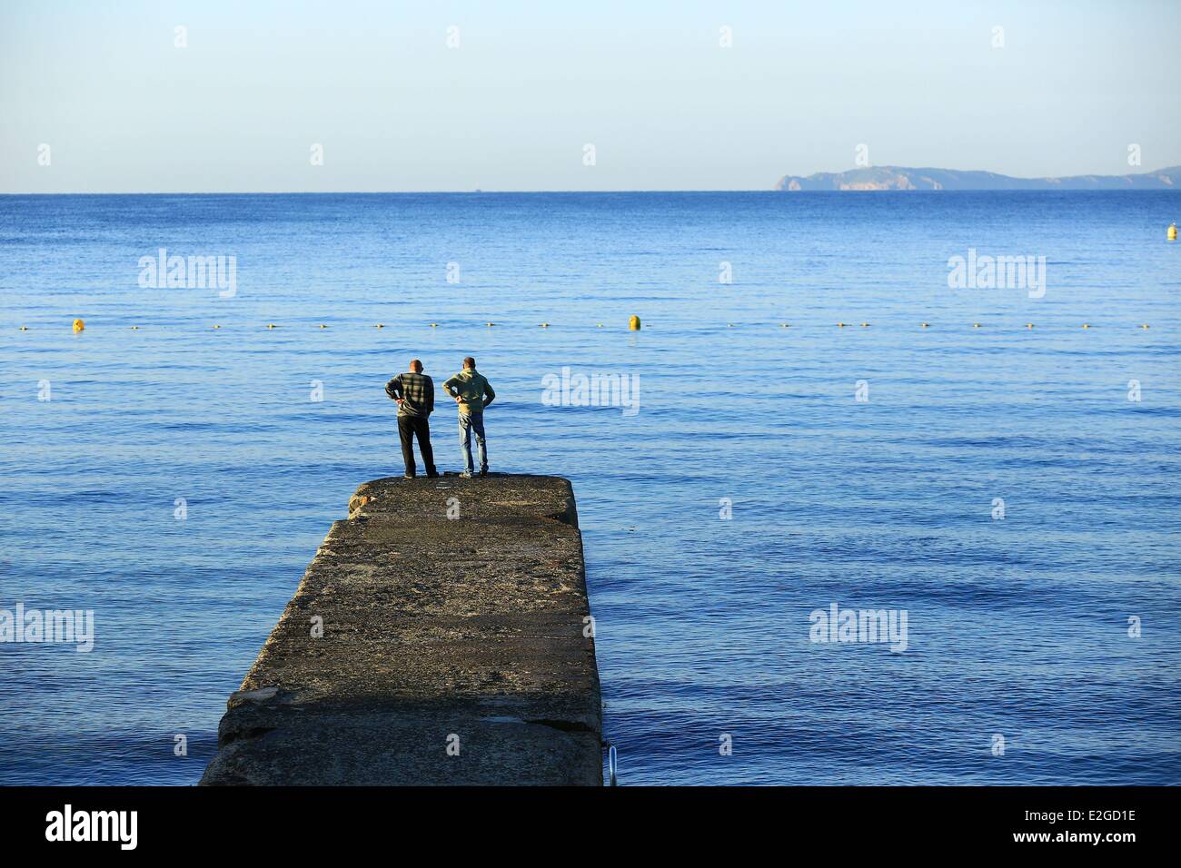 France Var Saint Tropez peninsula Bay of Cavalaire La Croix Valmer ...