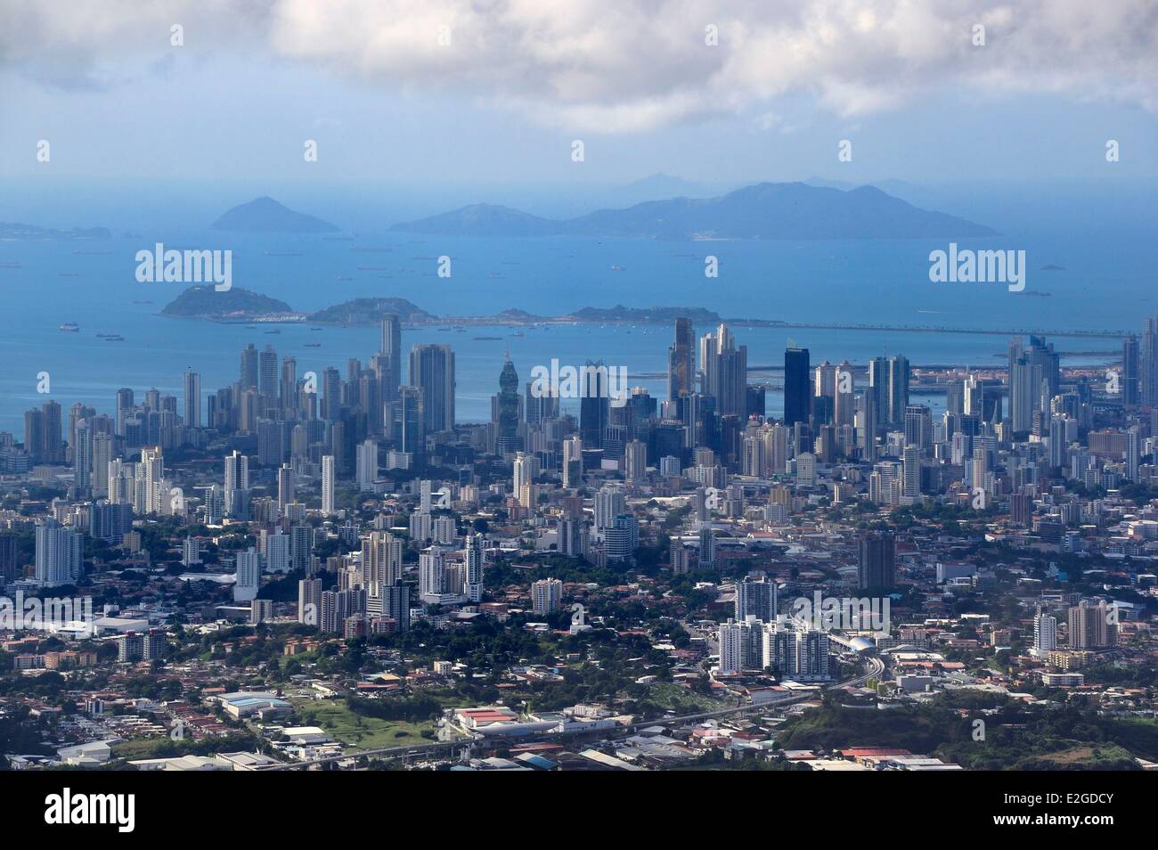 Panama city aerial view hi-res stock photography and images - Alamy