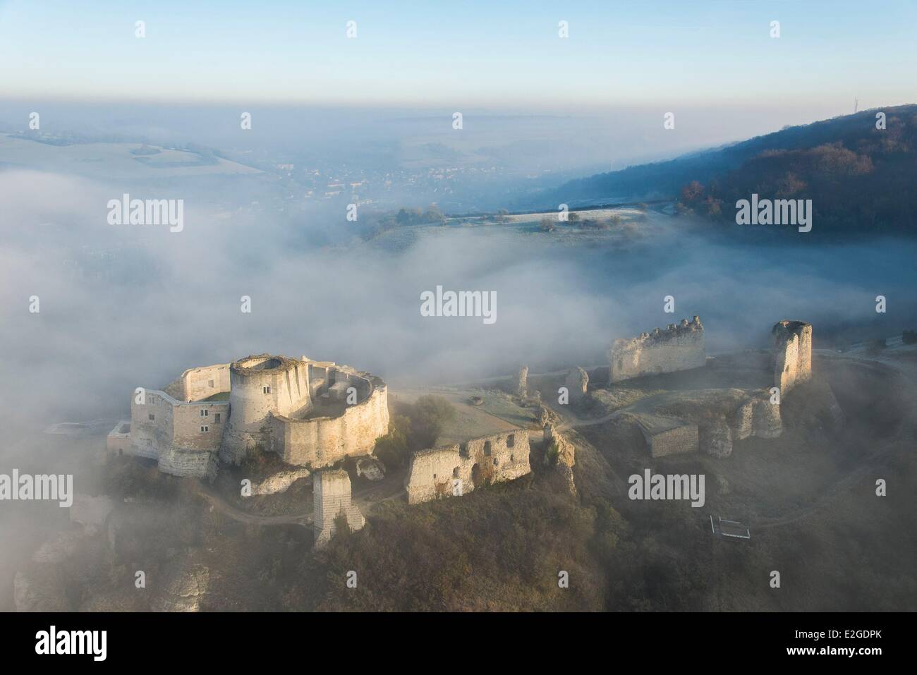 Chateau gaillard aerial hi-res stock photography and images - Alamy