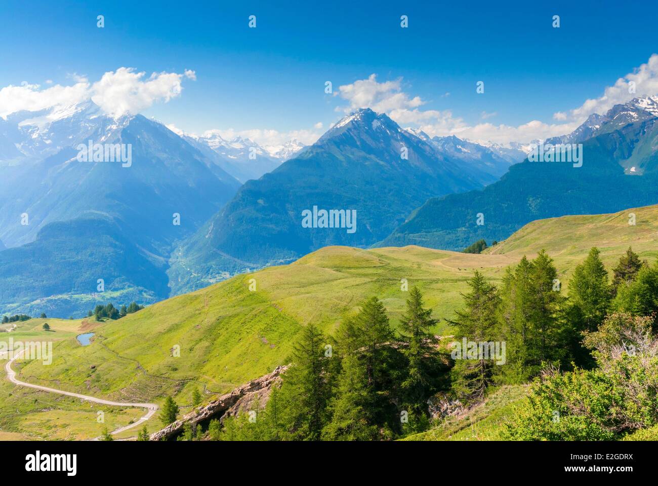Italy Aosta Valley Emilius mountain Stock Photo - Alamy