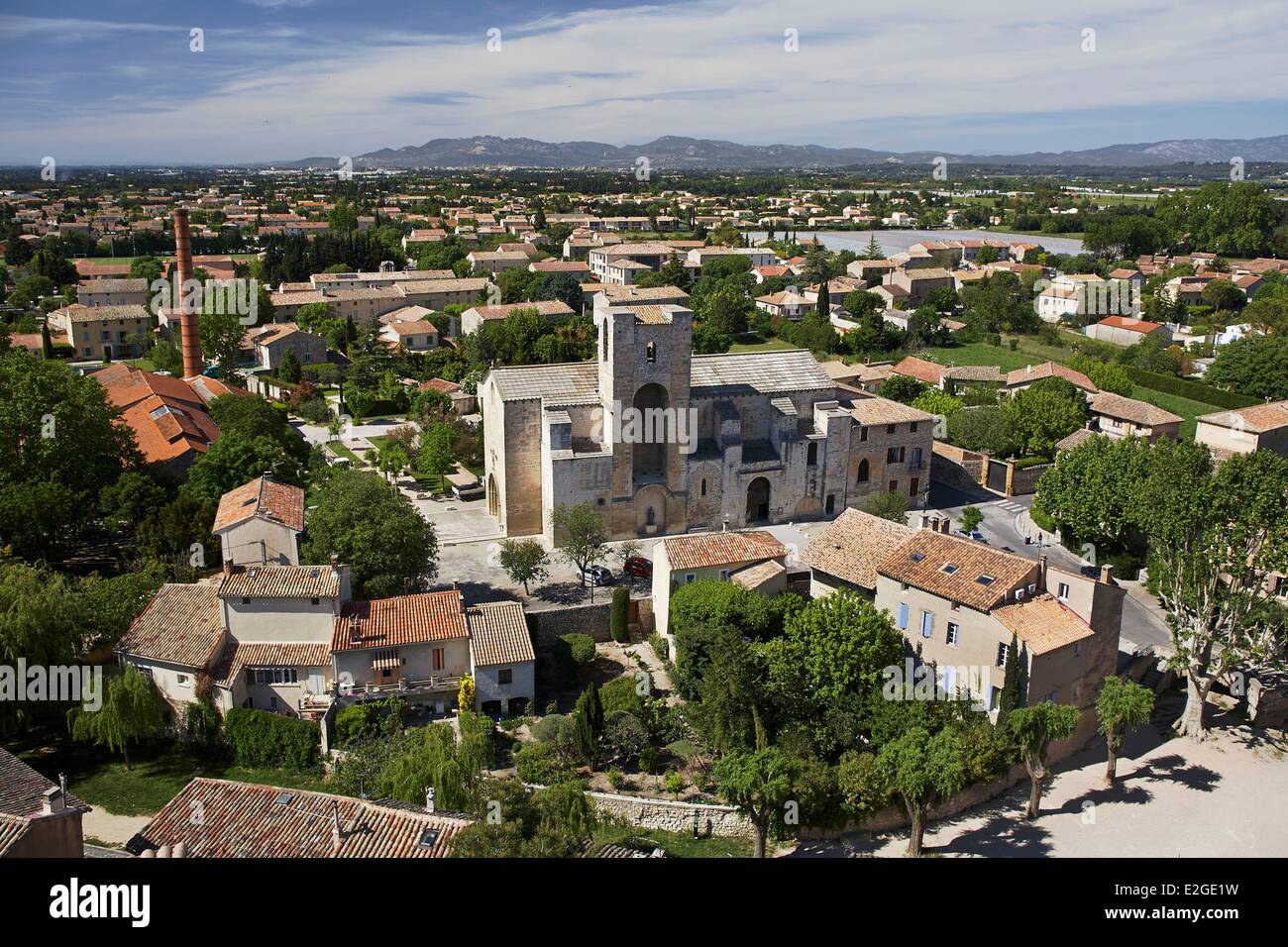 France Vaucluse Pernes les Fontaines Notre Dame de Nazareth church ...