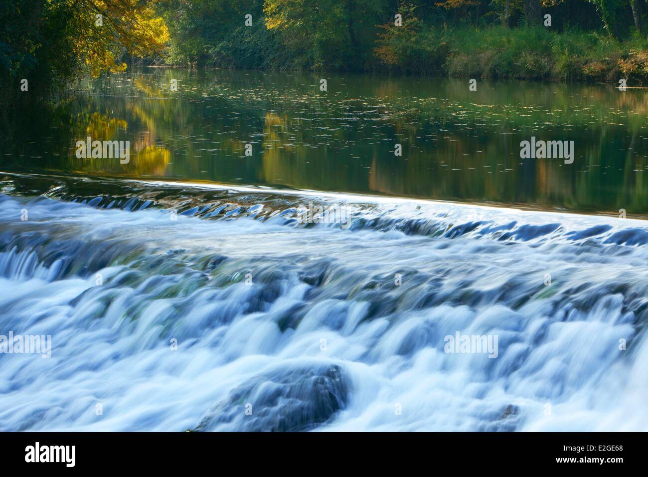 France Var Provence Verte Vallee de l'Argens Carces Argens river Stock ...