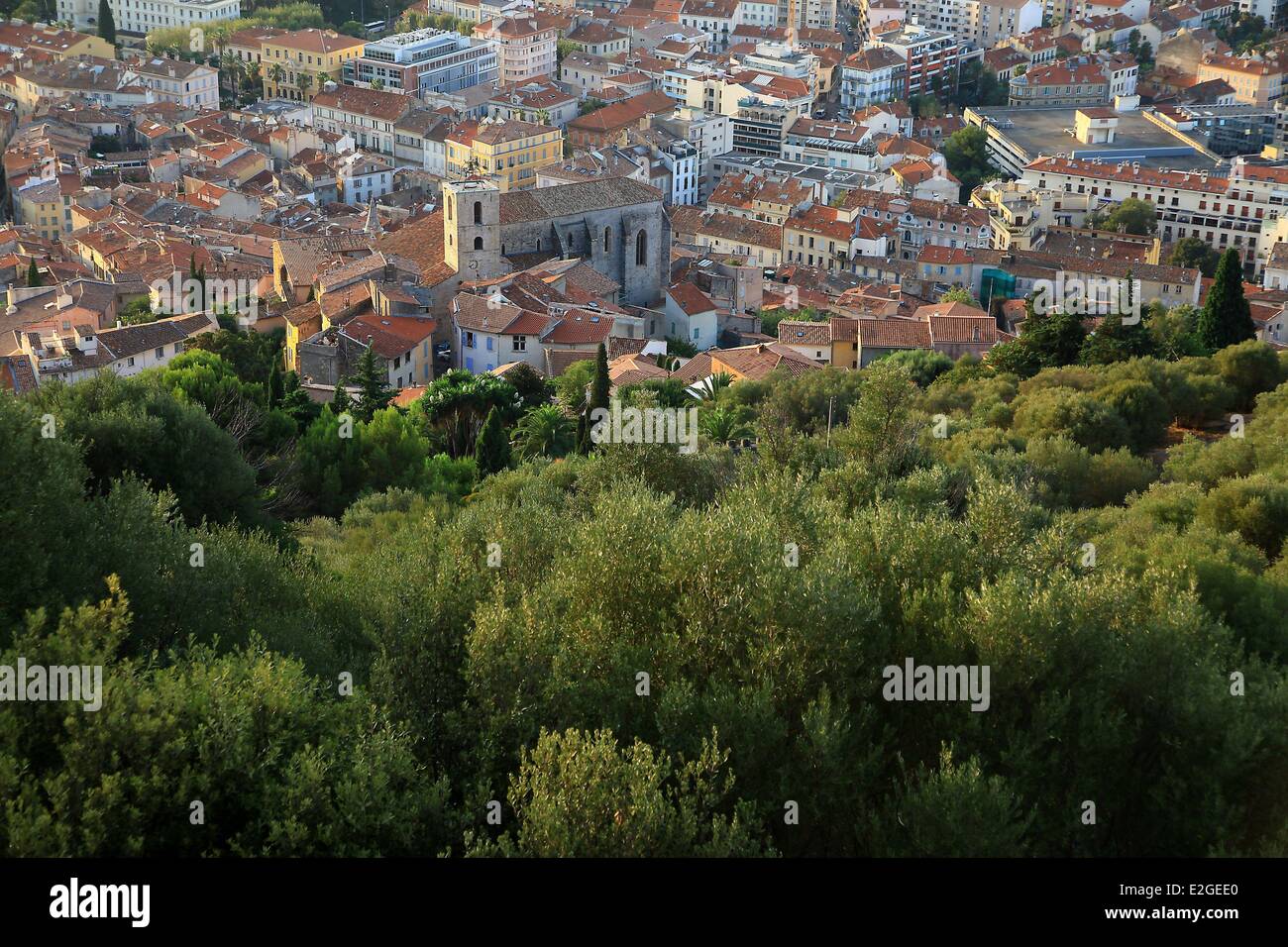 France Var Hyeres view castle Stock Photo - Alamy